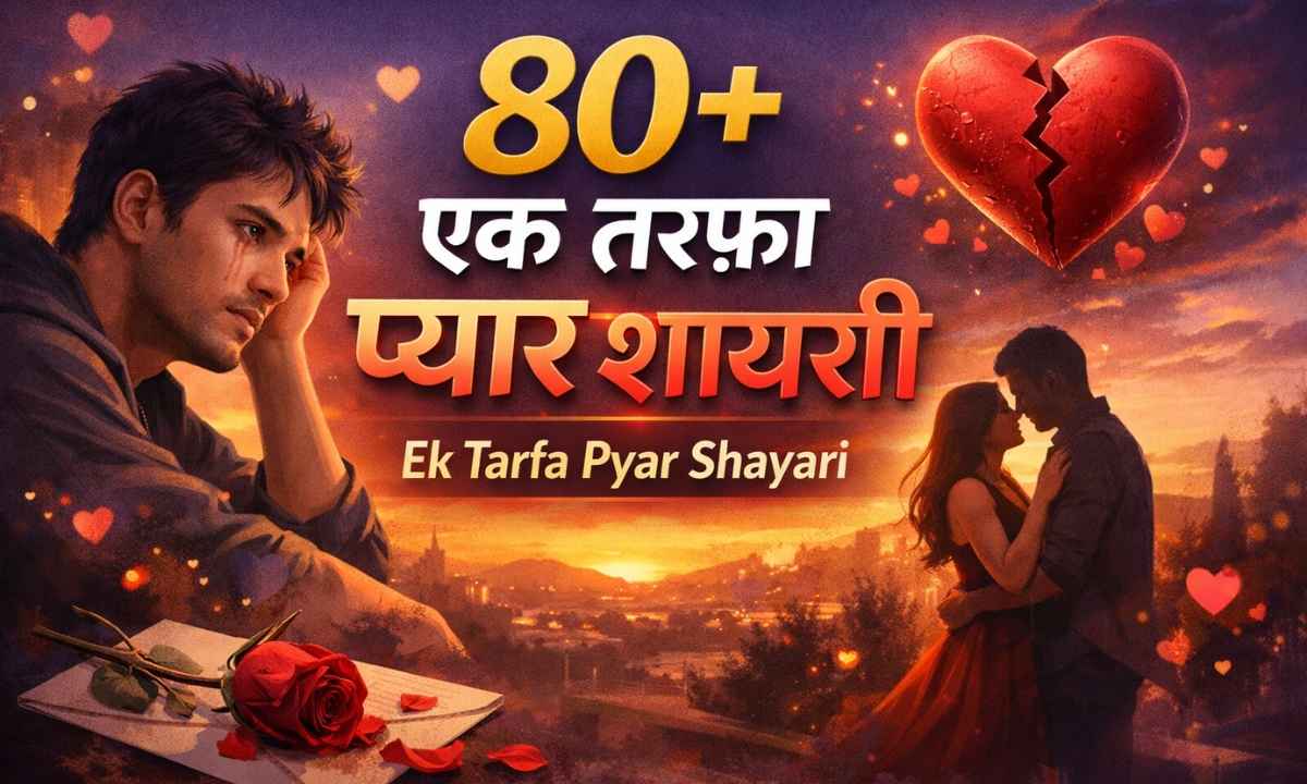 80+ एक तरफ़ा प्यार शायरी | Ek Tarfa Pyar Shayari