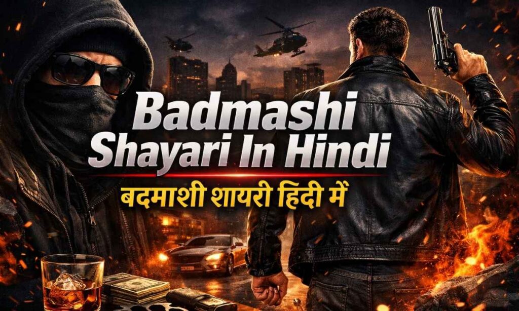 Badmashi Shayari In Hindi | बदमाशी शायरी हिंदी में